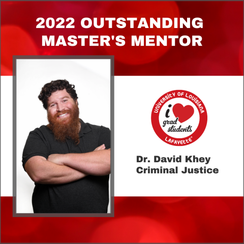 Meet Outstanding Master’s Mentor Dr. David Khey | University of ...