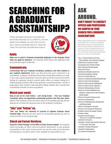 What Does it Mean to be a Graduate Assistant? | University of Louisiana ...